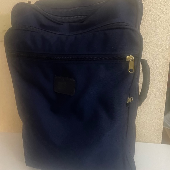 Andiamo | Bags | Andiamo Blue Wheeled Upright Carryon Suitcase Bag ...